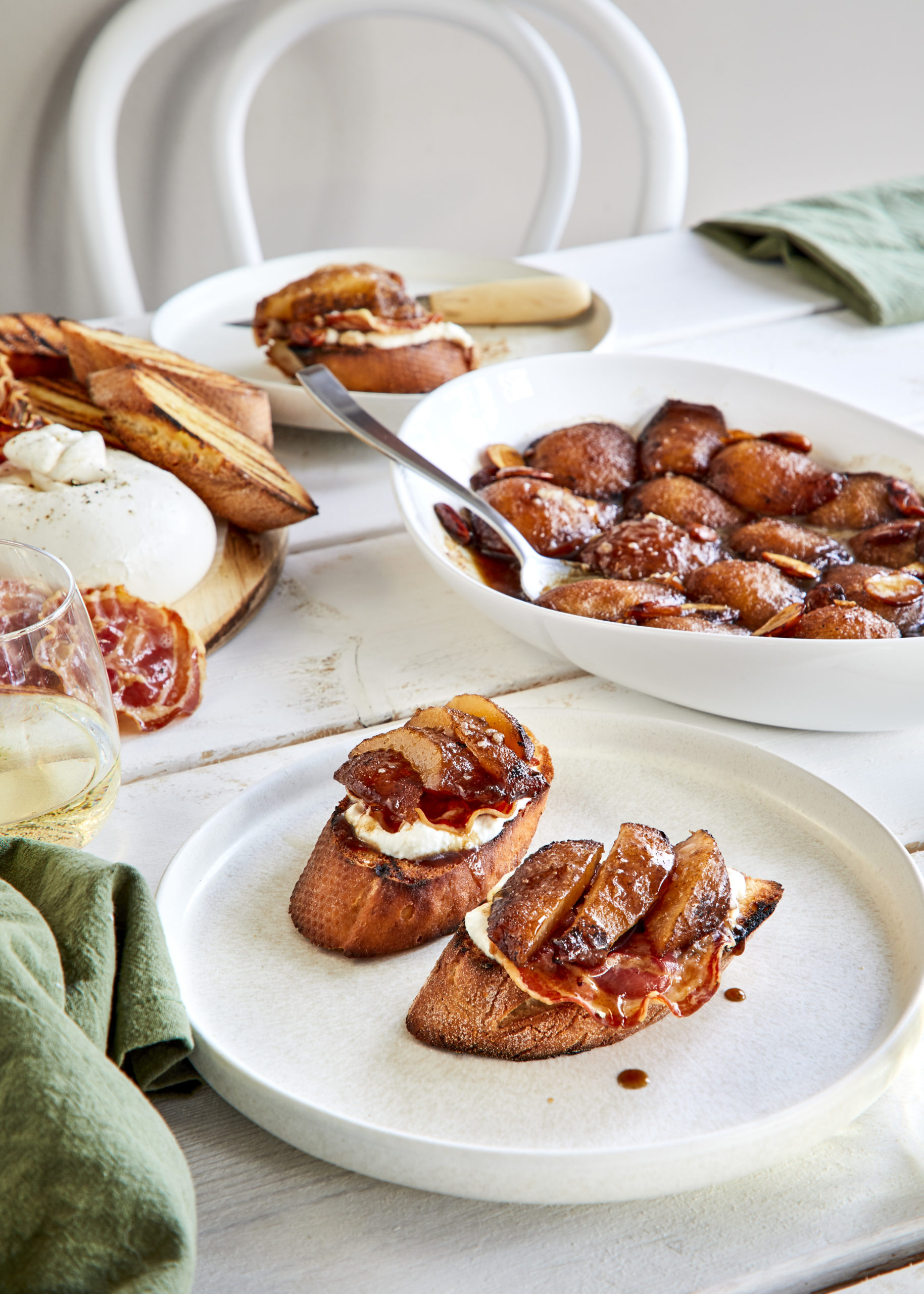 almond, balsamic + honey roasted pears - salted sunday